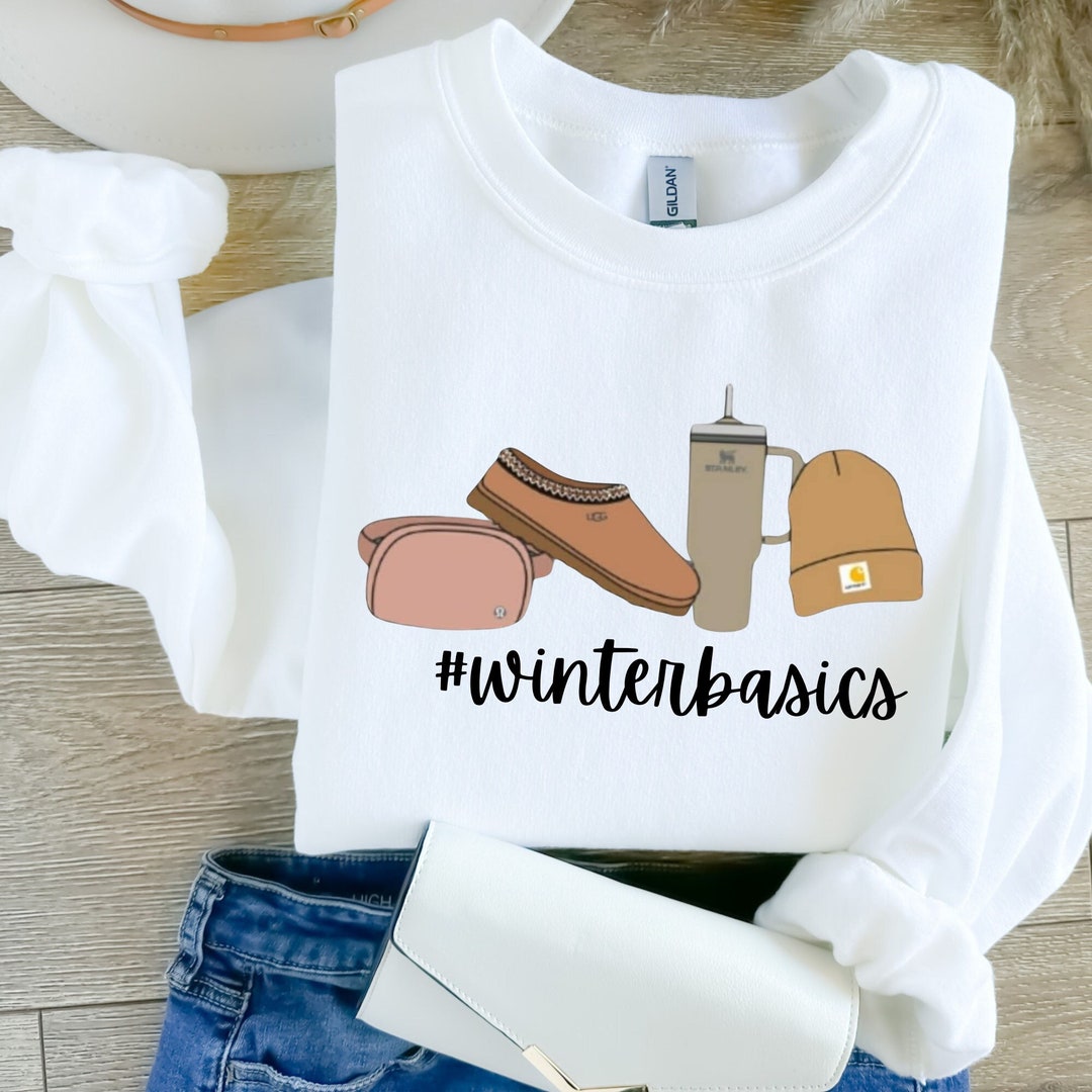 Bougie Winter, Winter Basics, Winter Basics Sweatshirt, Gift for Her ...