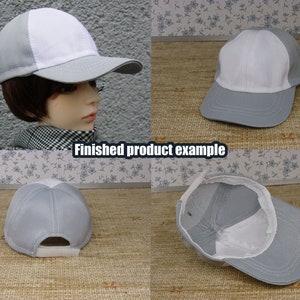 BJD Doll Baseball Cap Sewing Pattern - PDF With Instructions - 4 Sizes ...