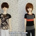 SD Doll BJD 1/3 Size: 3 Jersey Shirts Sewing Pattern - PDF With ...