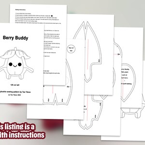 Berry Buddy Sewing Pattern - PDF With Instructions - Etsy