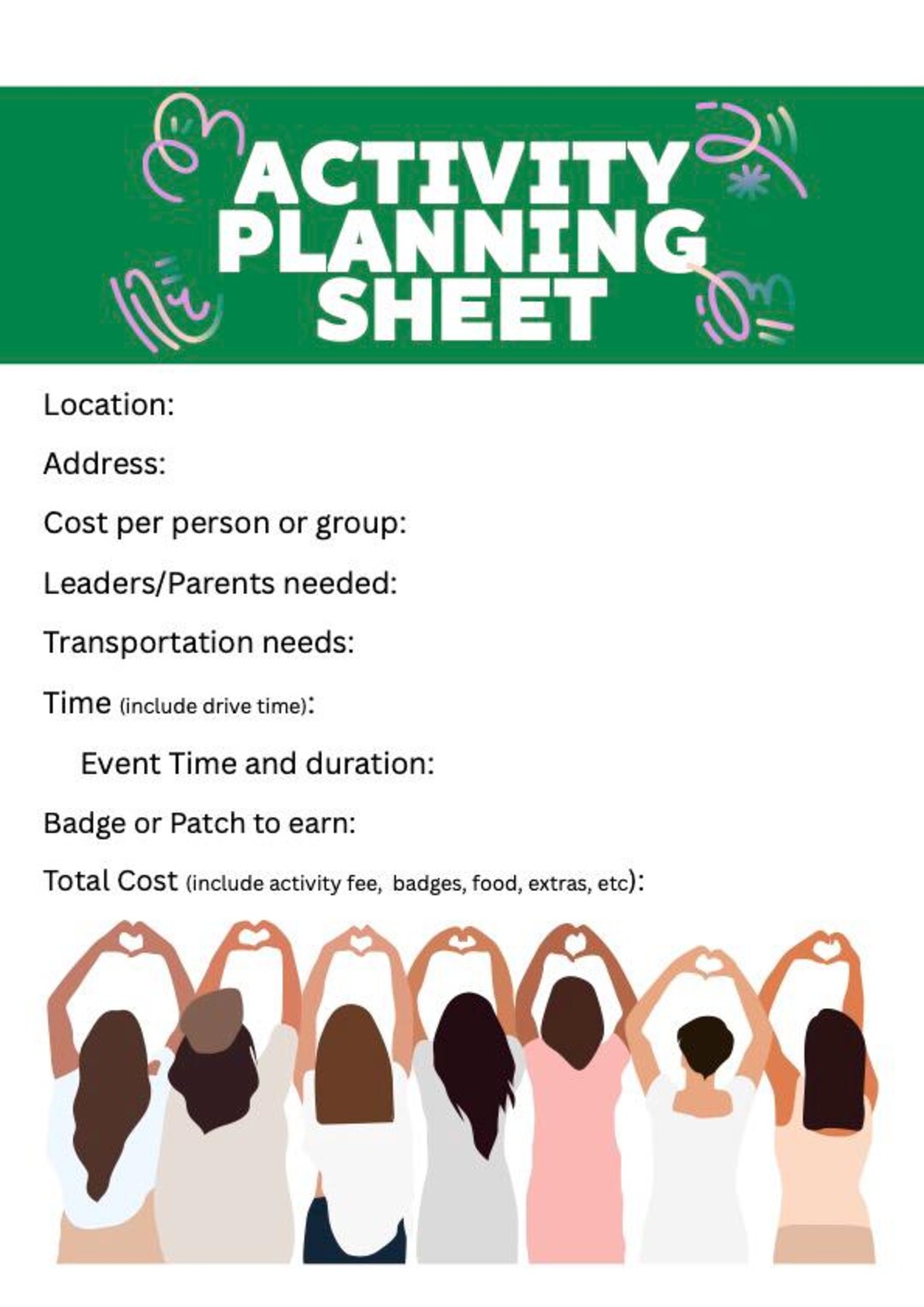 Girl Scout Activity Planning Guide - Etsy