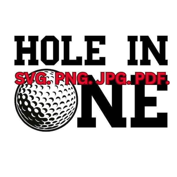 Hole in One 1st Birthday Svg - Etsy