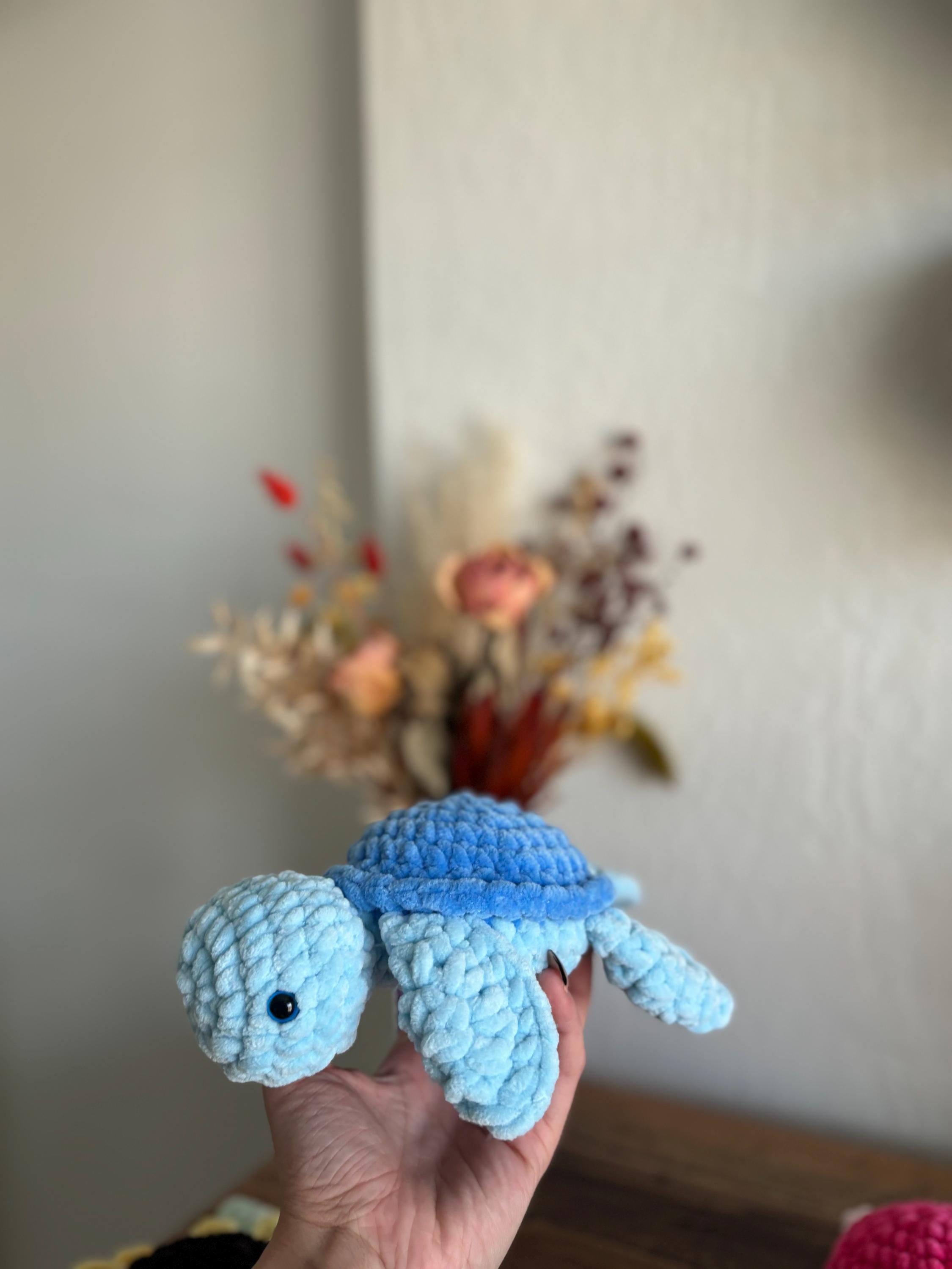 Crochet Pink Turtle, Crochet Blue Turtle, Crochet Sunflower Turtle - Etsy