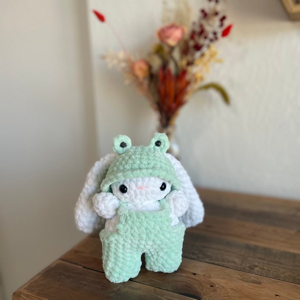Crochet Bunny With Overalls Pattern - Etsy