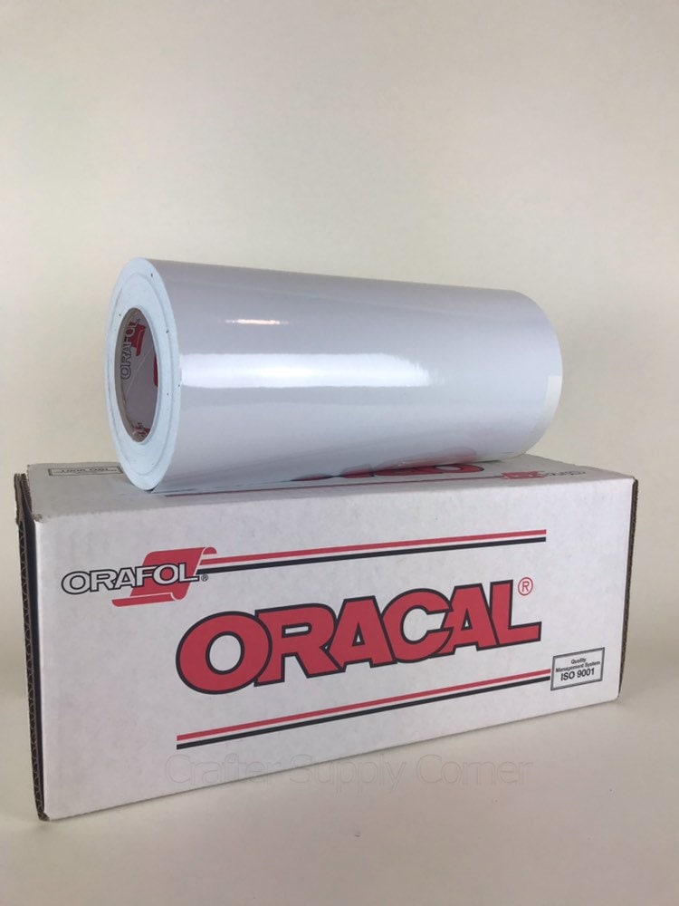 12" X 30' Oracal 651 Gloss White (010) Adhesive Vinyl/vinyl for Hobby ...