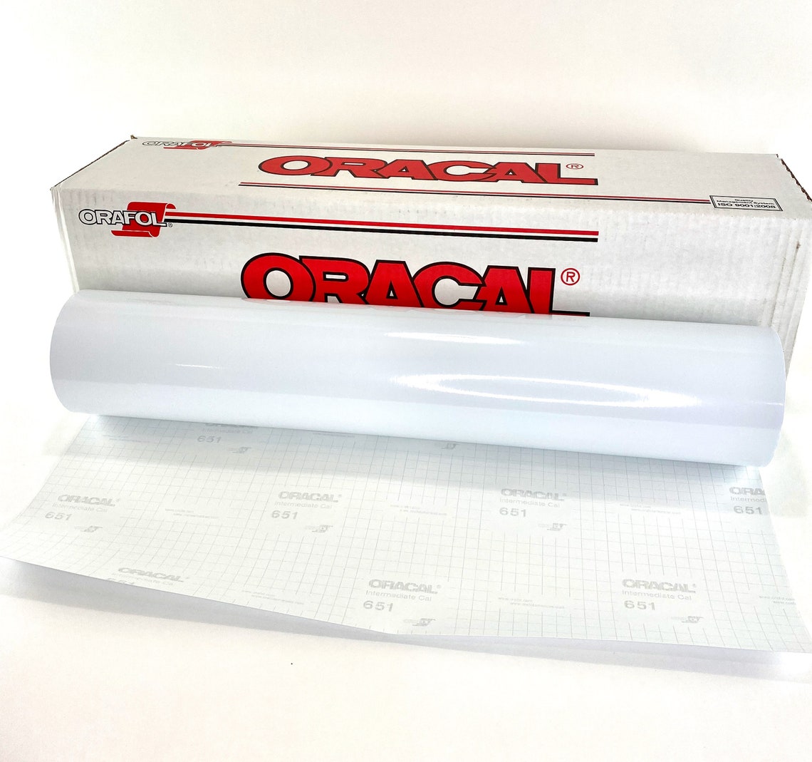 24" Wide Oracal 651 Gloss White (010) Vinyl Rolls - Etsy
