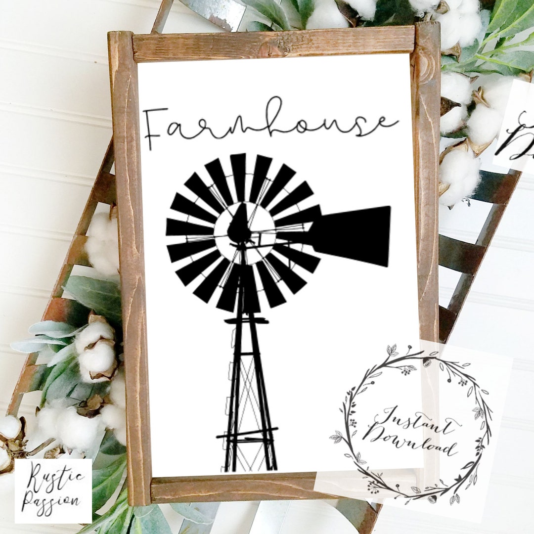 Windmill Sign Windmill Decor Windmill Wall Decor Windmill - Etsy