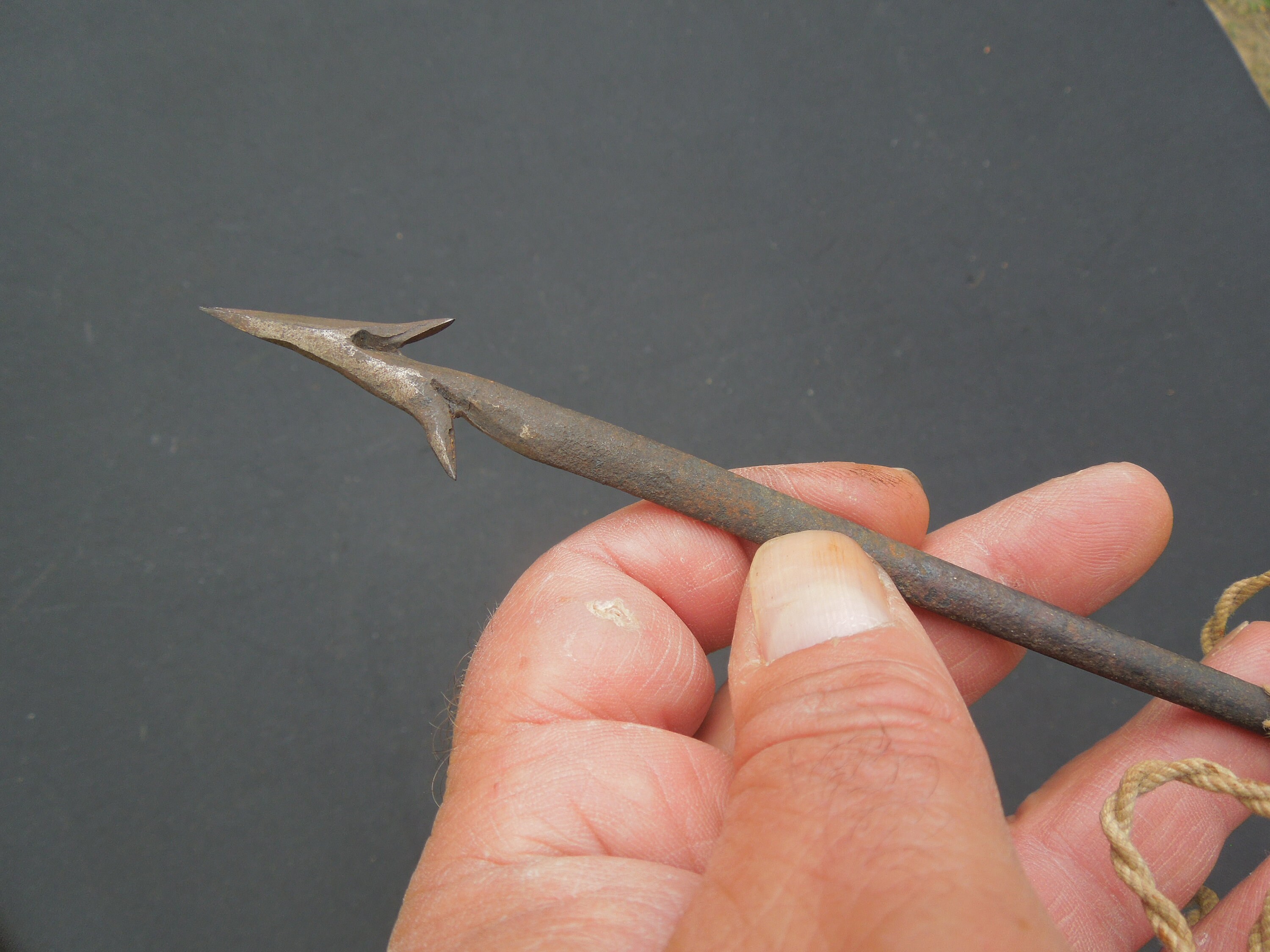 Ancient Hand Forged Iron Harpoon Toggling Head Viking Style - Etsy