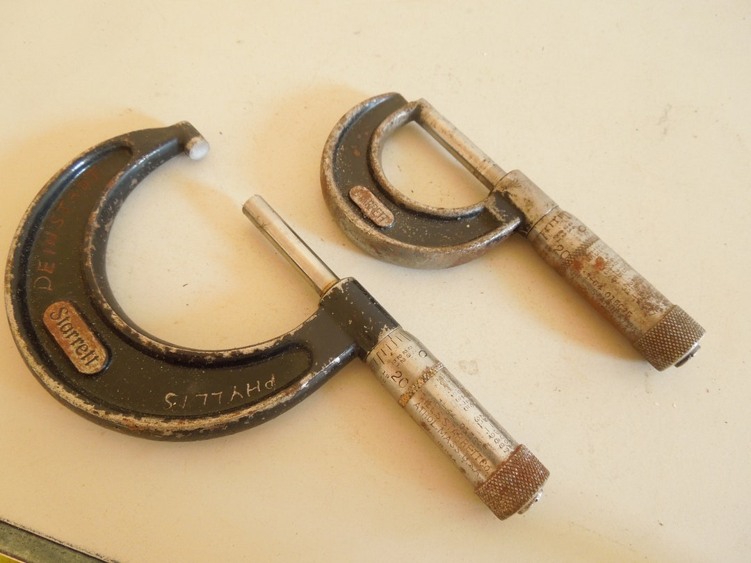 Two L.s.starrett Micrometer Calipers, Machinist Tools, FREE PRIORITY ...