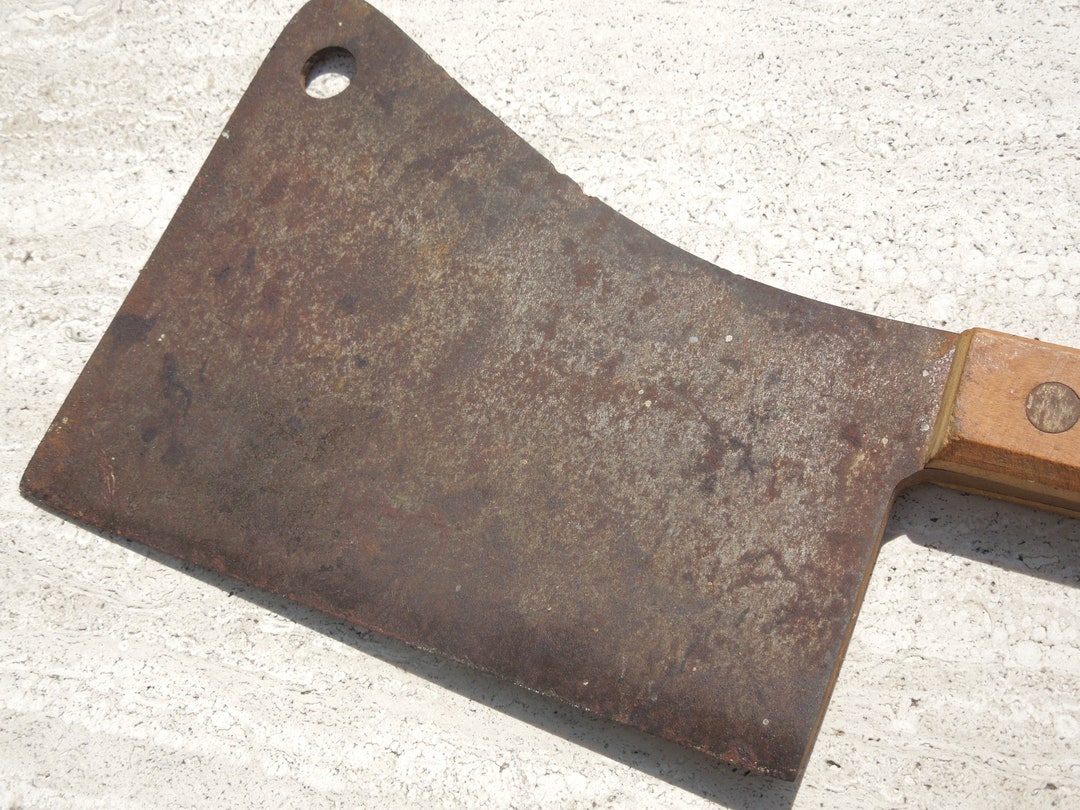 ON SALE!! Lamson Meat Cleaver Butcher's Knife, 1940's Heavy Duty Chef's ...