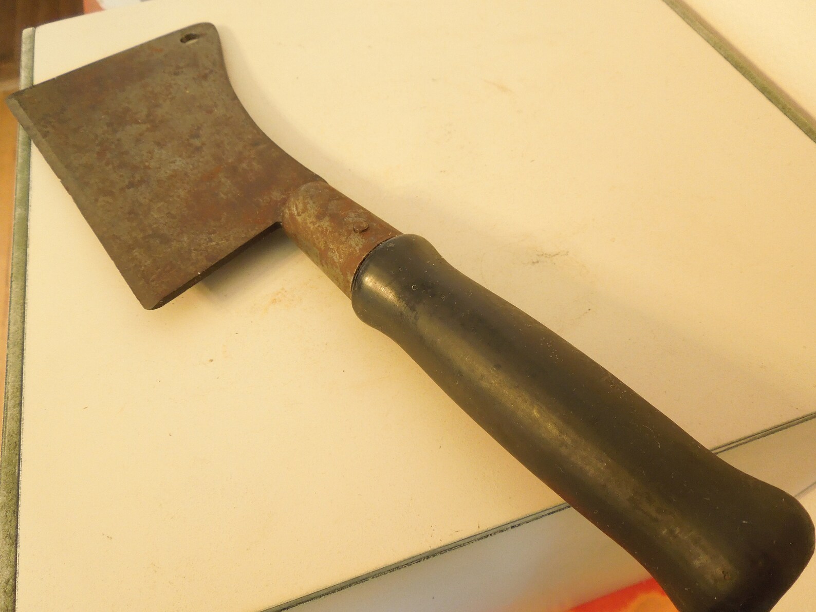 Antique Meat Cleaver, Butcher's Knife, Warranted Cast Steel Chef's ...