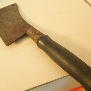 Antique Meat Cleaver, Butcher's Knife, Warranted Cast Steel Chef's ...