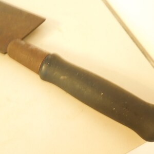 Antique Meat Cleaver, Butcher's Knife, Warranted Cast Steel Chef's ...