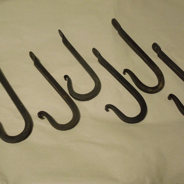 Wrought Iron Hooks - Etsy