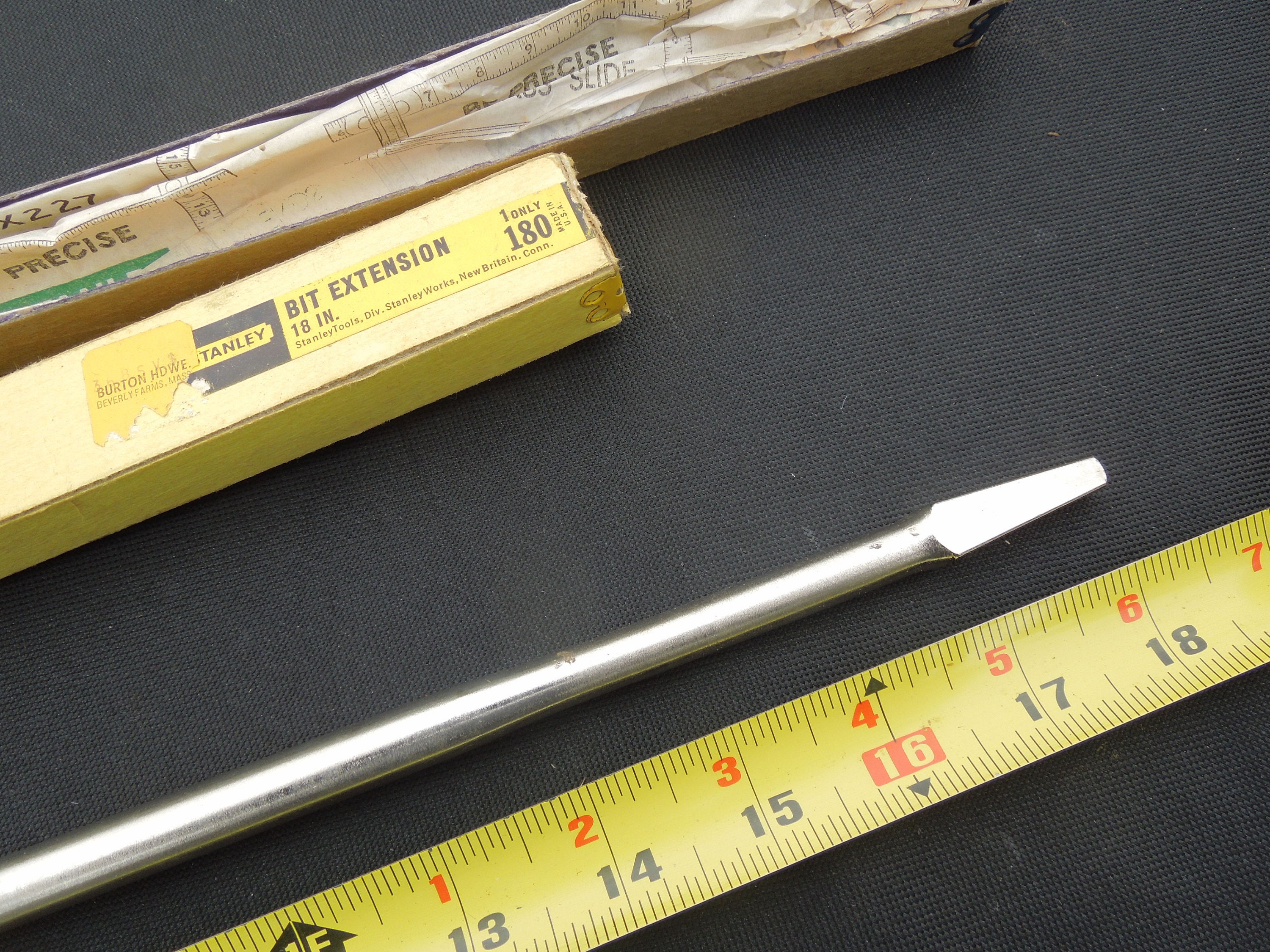 Stanley 18 Inch Bit Drill Extension, New Old Stock Tools, Rare Tools ...