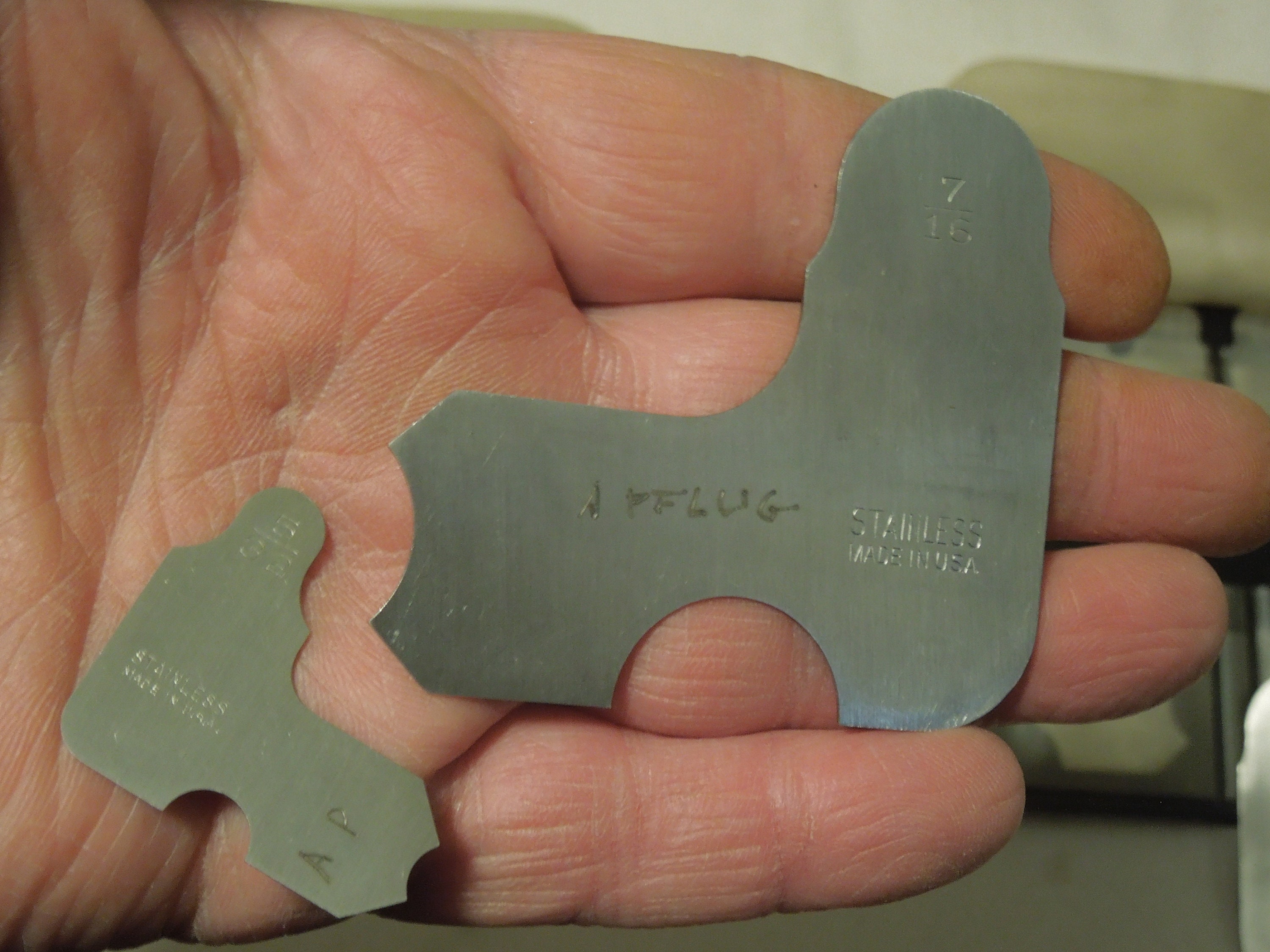 Mid Century Craftsman Radius Gage Set, Stainless Steel Radius Gage Set ...