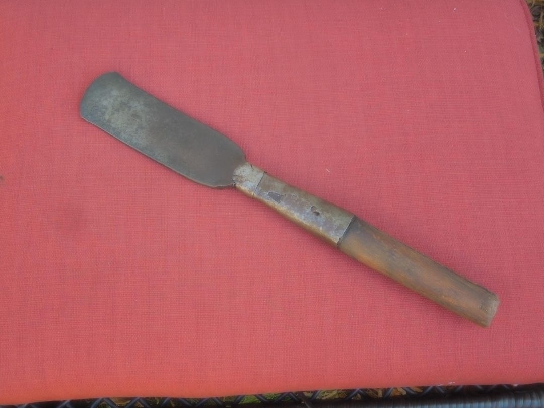 Primitive Bark Peeling Woodsman Chisel, Bark Spud Loggers Chisel. FREE ...