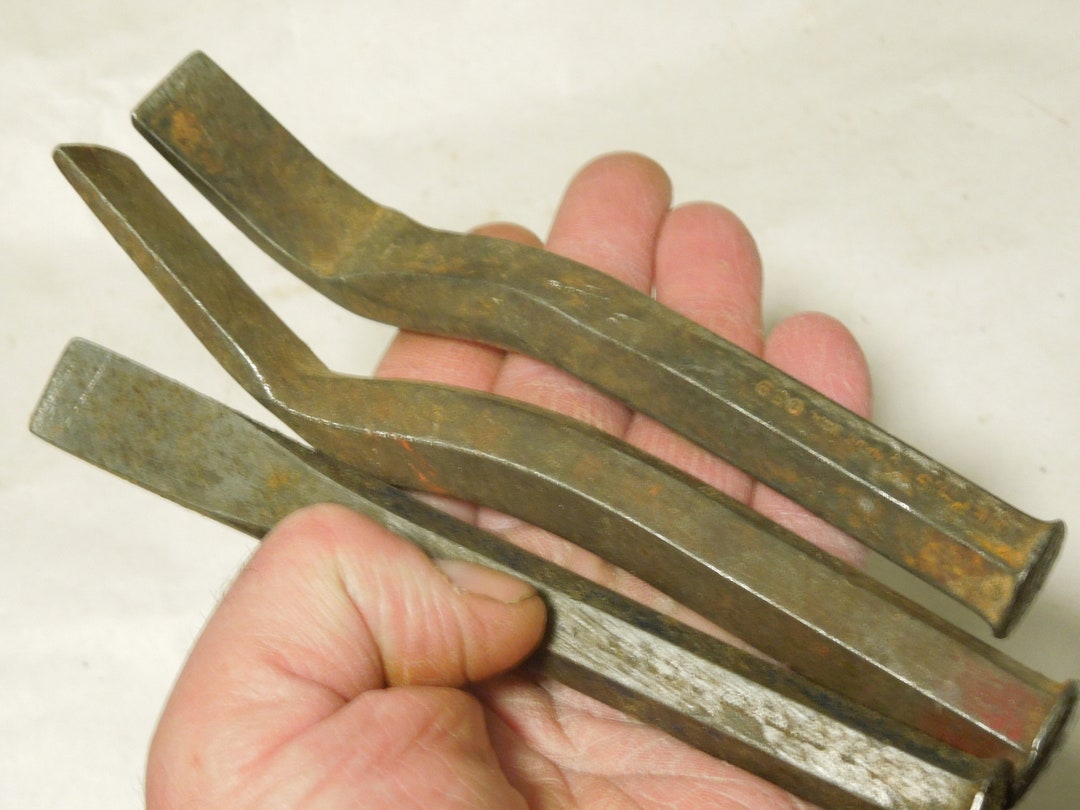 Lot of Masonry Cold Chisels, off Set Brick Laying Chisels, Mephisto ...