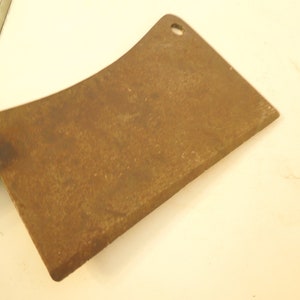 Antique Meat Cleaver, Butcher's Knife, Warranted Cast Steel Chef's ...