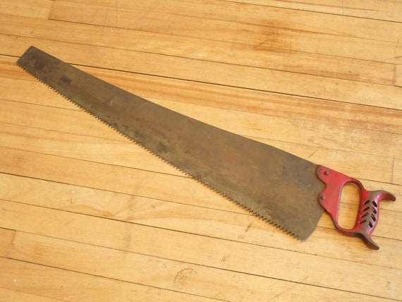 Large Ice Cutting Hand Saw Cast Iron Handle Hand Saw FREE - Etsy