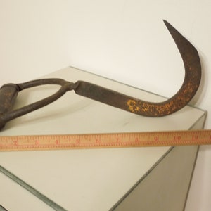 Antique Longshoreman's Hook, Stevedore, Large Hay Hook, Farm Decor ...