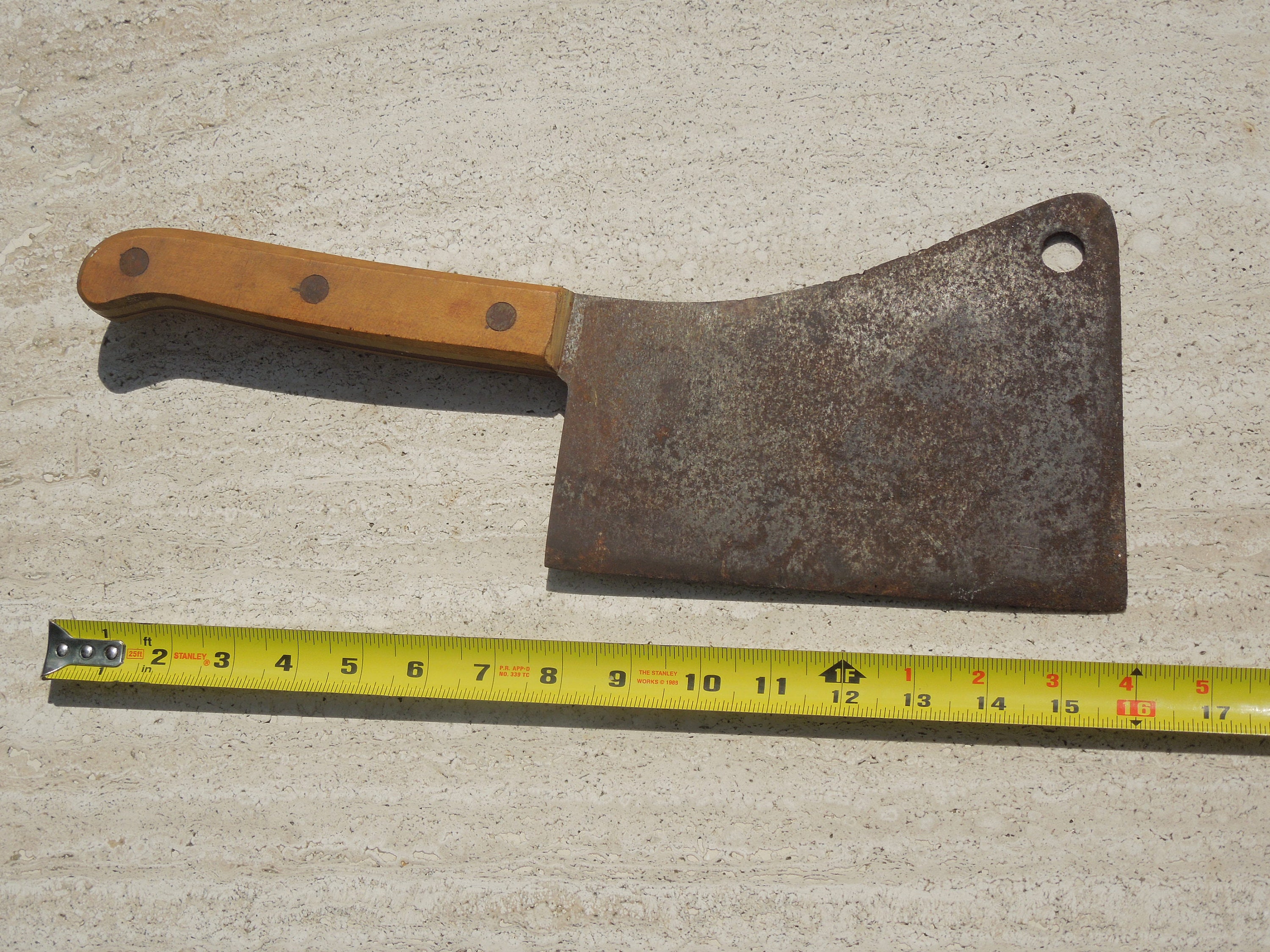 ON SALE Lamson Meat Cleaver Butcher's Knife, 1940's Heavy Duty Chef's ...