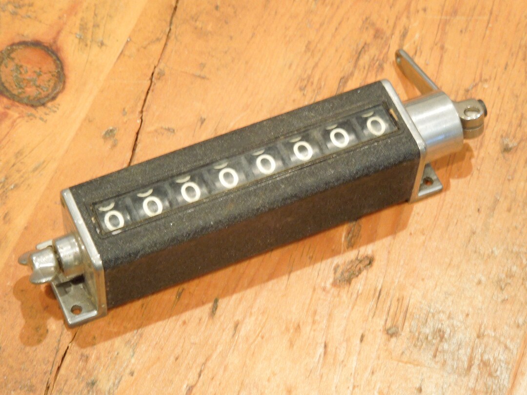 Rare 8 Digit Mechanical Counter, Veeder Root Machine Counting Device ...