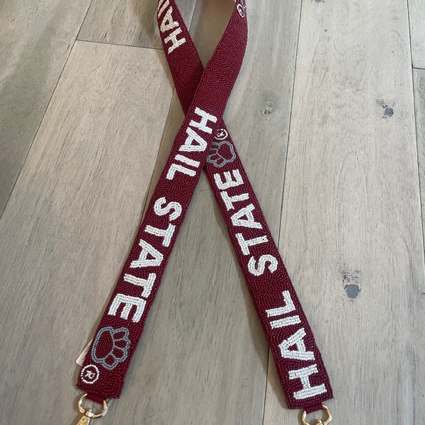 Mississippi State University Beaded Purse Strap - Etsy