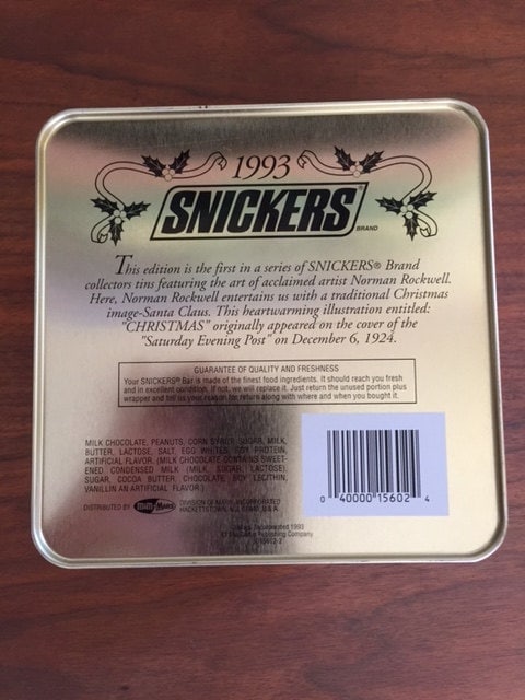 Norman Rockwell Snickers Tin - Etsy