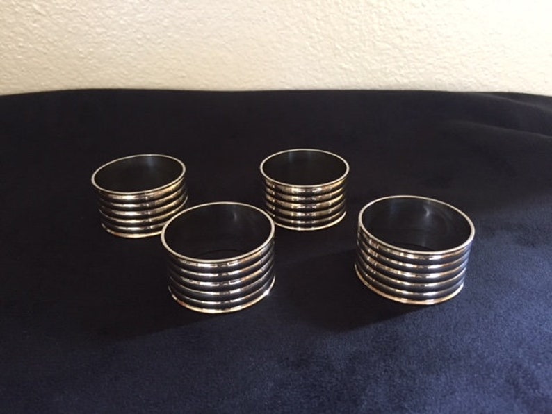 Silver-plated Napkin Rings 4 - Etsy