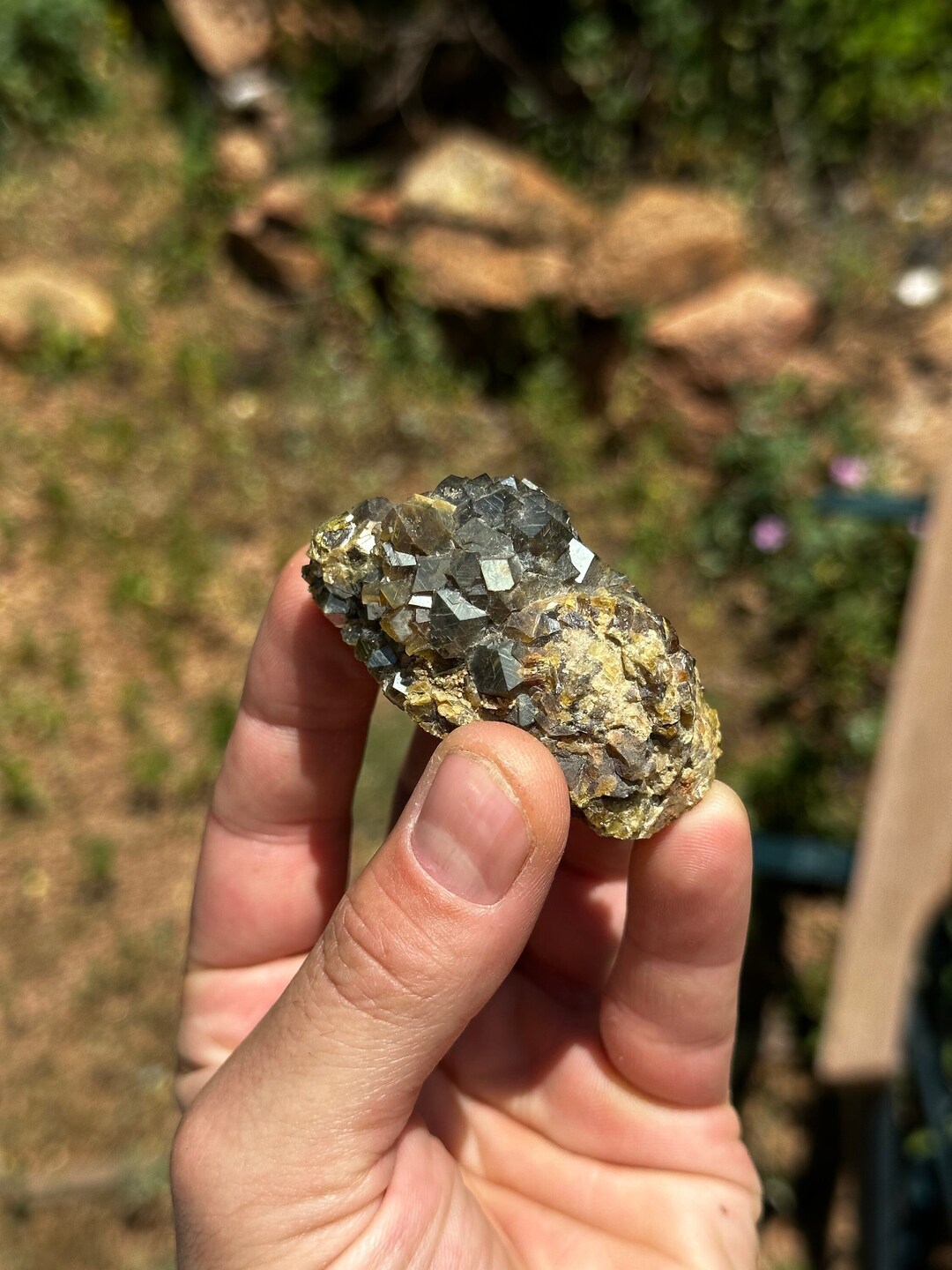 Iridescent Green Andradite Rainbow Garnet Cluster , Stanley Butte ...