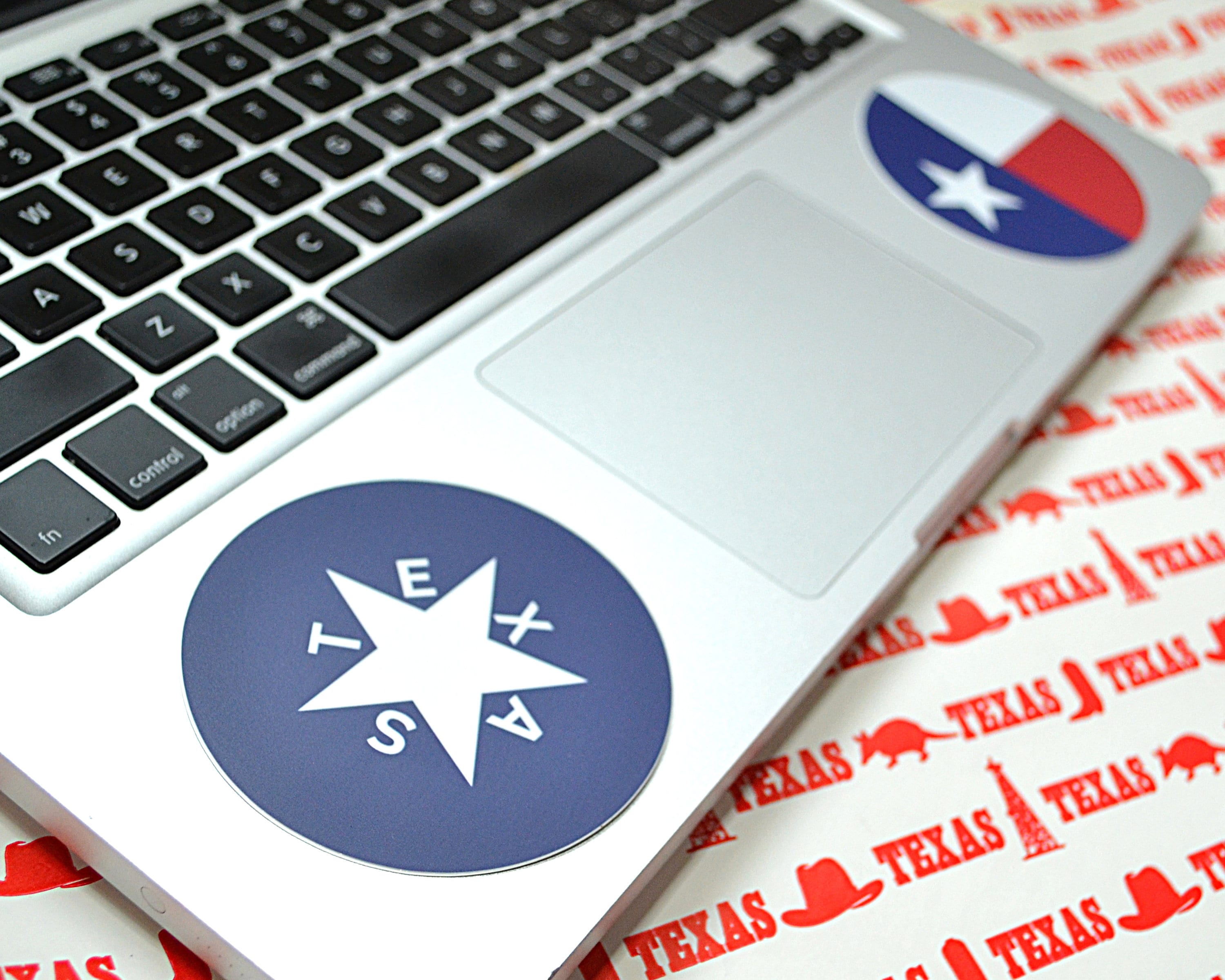 De Zavala Texas Flag Circle Sticker, Texas Flag 1836, Texas Star Blue ...