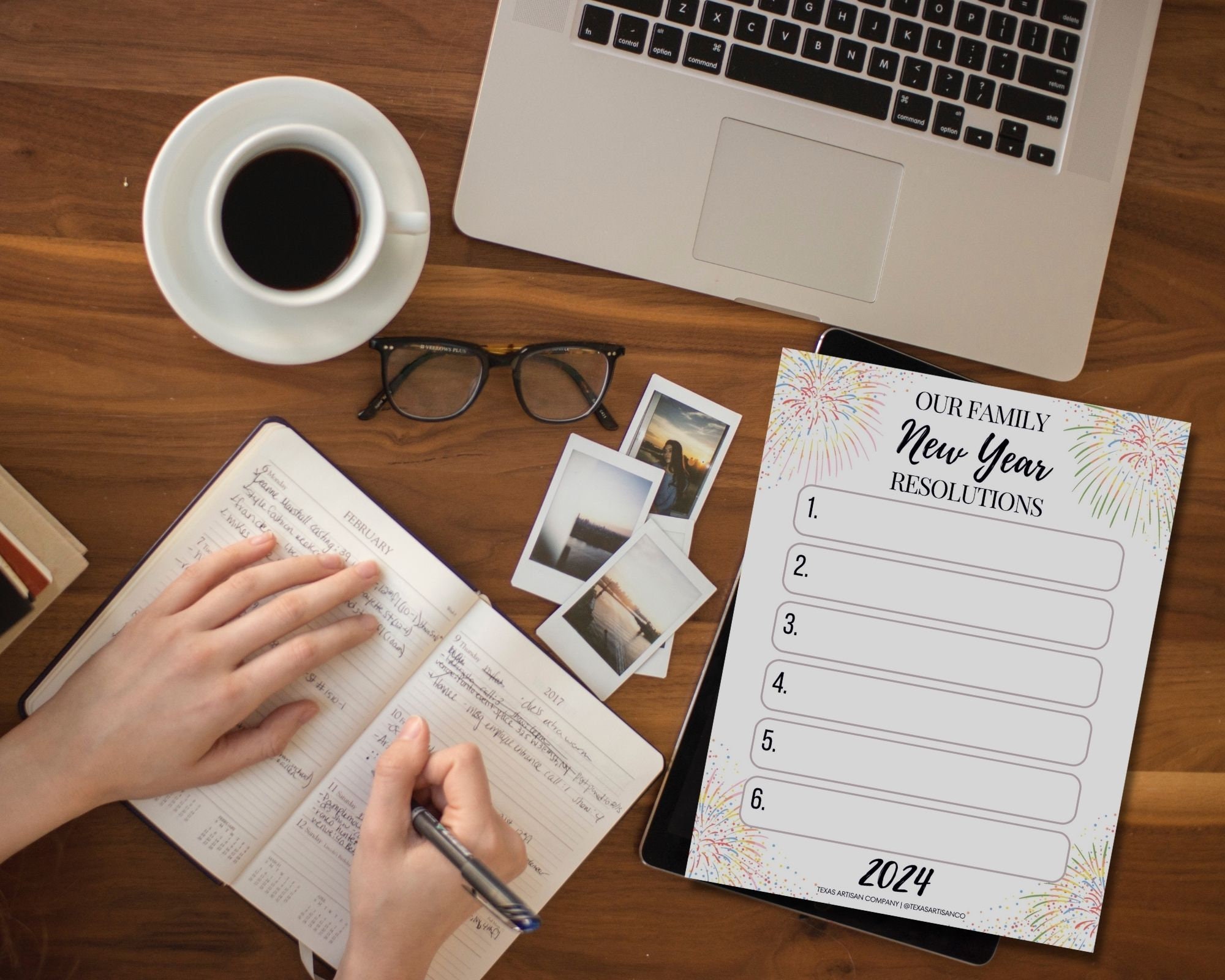 Family New Year Resolutions 2024 PDF Instant Download, Family Goals ...