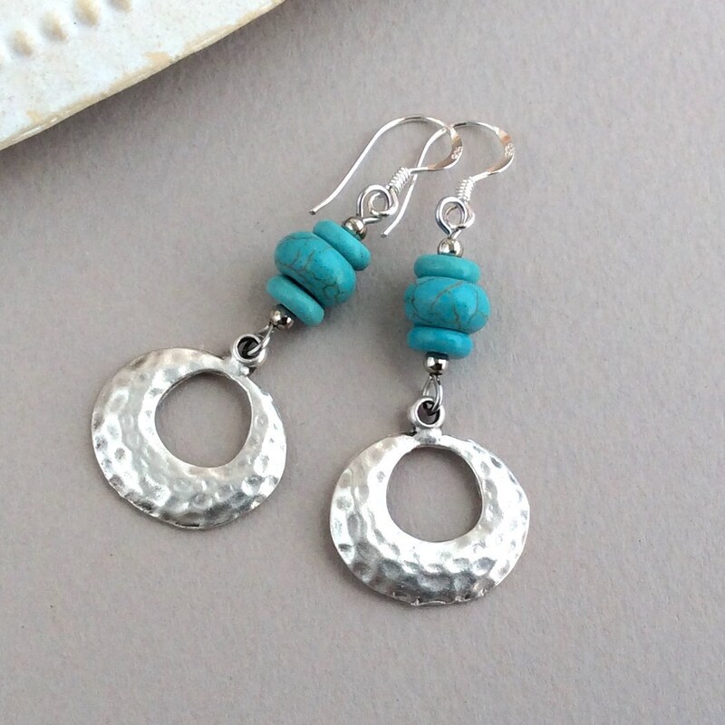 Turquoise Boho Earring - Etsy UK