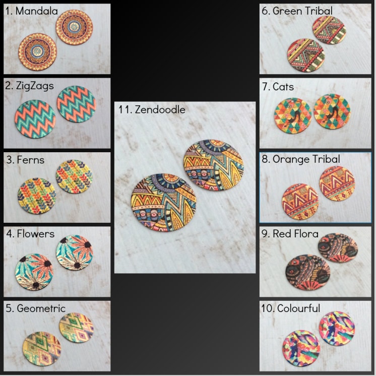 Aztec Earrings, Gold Earrings, Tribal Earrings, Round Bronze, Geometric ...