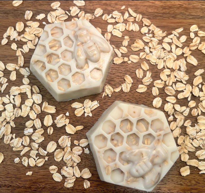 Oat & Honey Goat Milk Soap- Soap/honey/oat/goat Milk/ - Etsy