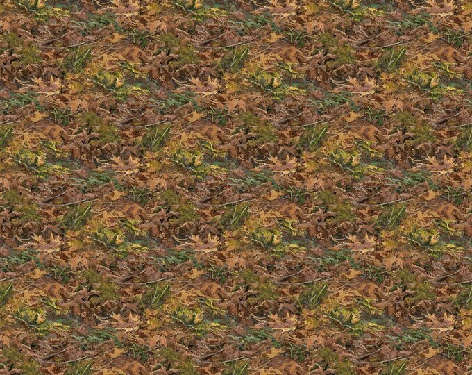 Rust Leaves Amid Green Grass Fallen Leaves on Forest Floor - Etsy