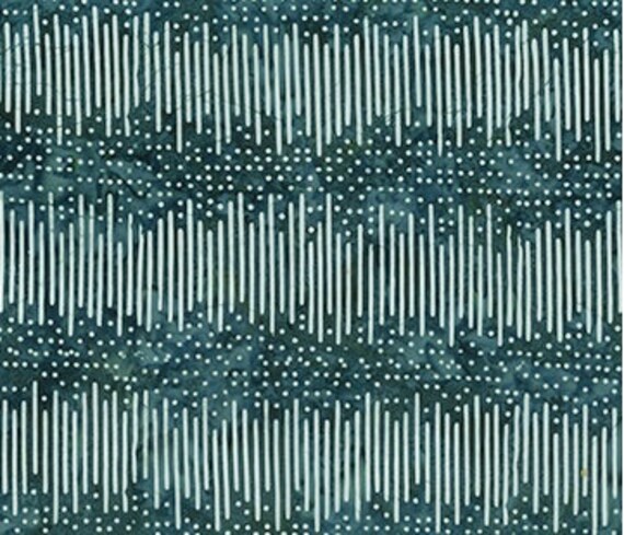 Decode This Vanilla Dot and Dash Pattern on Blue Green Batik - Etsy
