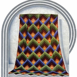 Amazing Pyramid Afghan Pattern Retyped Large Print Vintage - Etsy