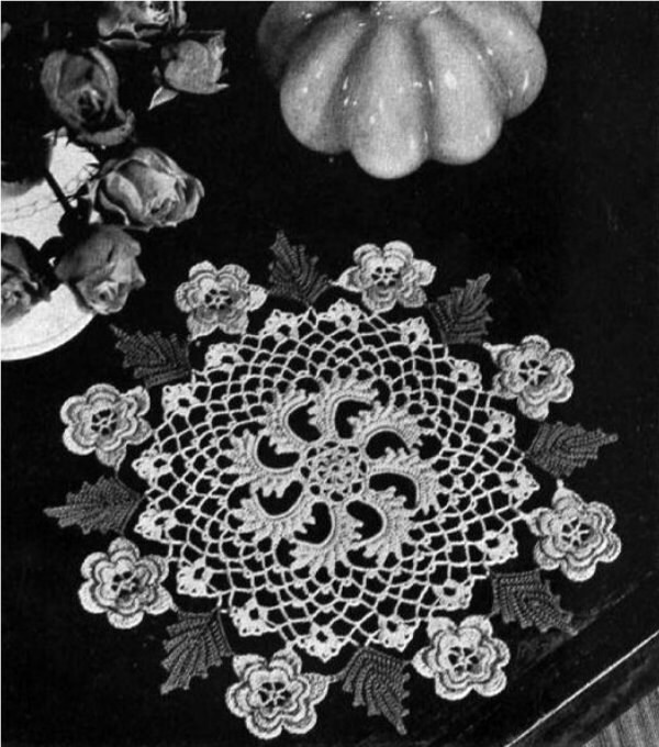 Irish Rose Doily Pattern Retyped Large Print Pattern PDF # ST64-6406 - Etsy