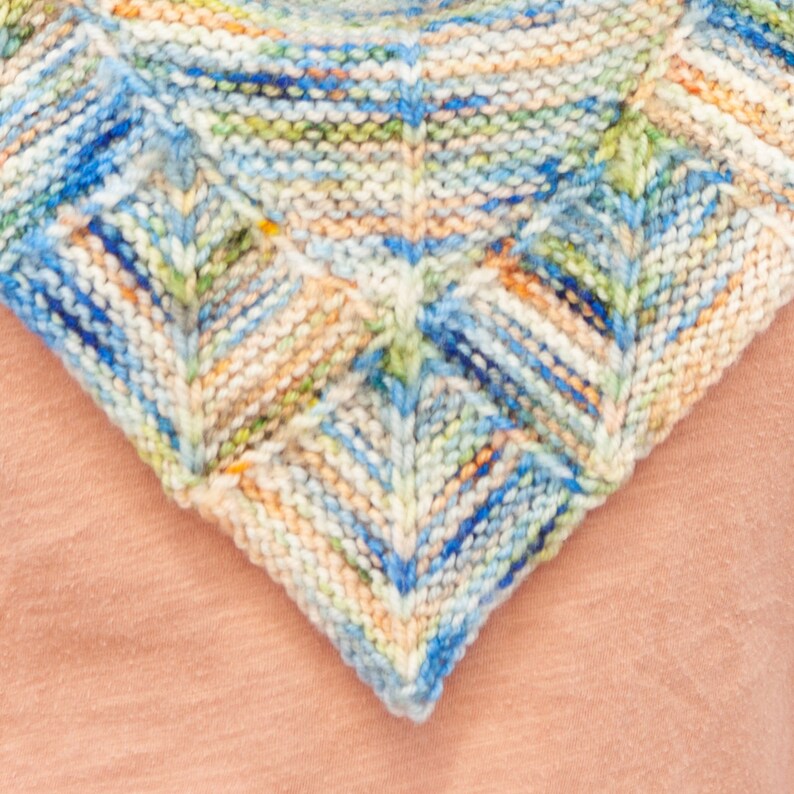 Mitered Square Cowl Knitting Pattern, PDF, Bandana Style Knitted Cowl ...
