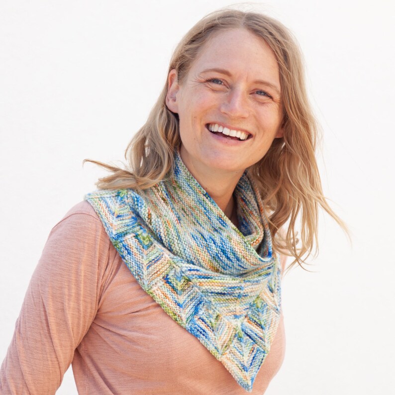 Mitered Square Cowl Knitting Pattern, PDF, Bandana Style Knitted Cowl ...