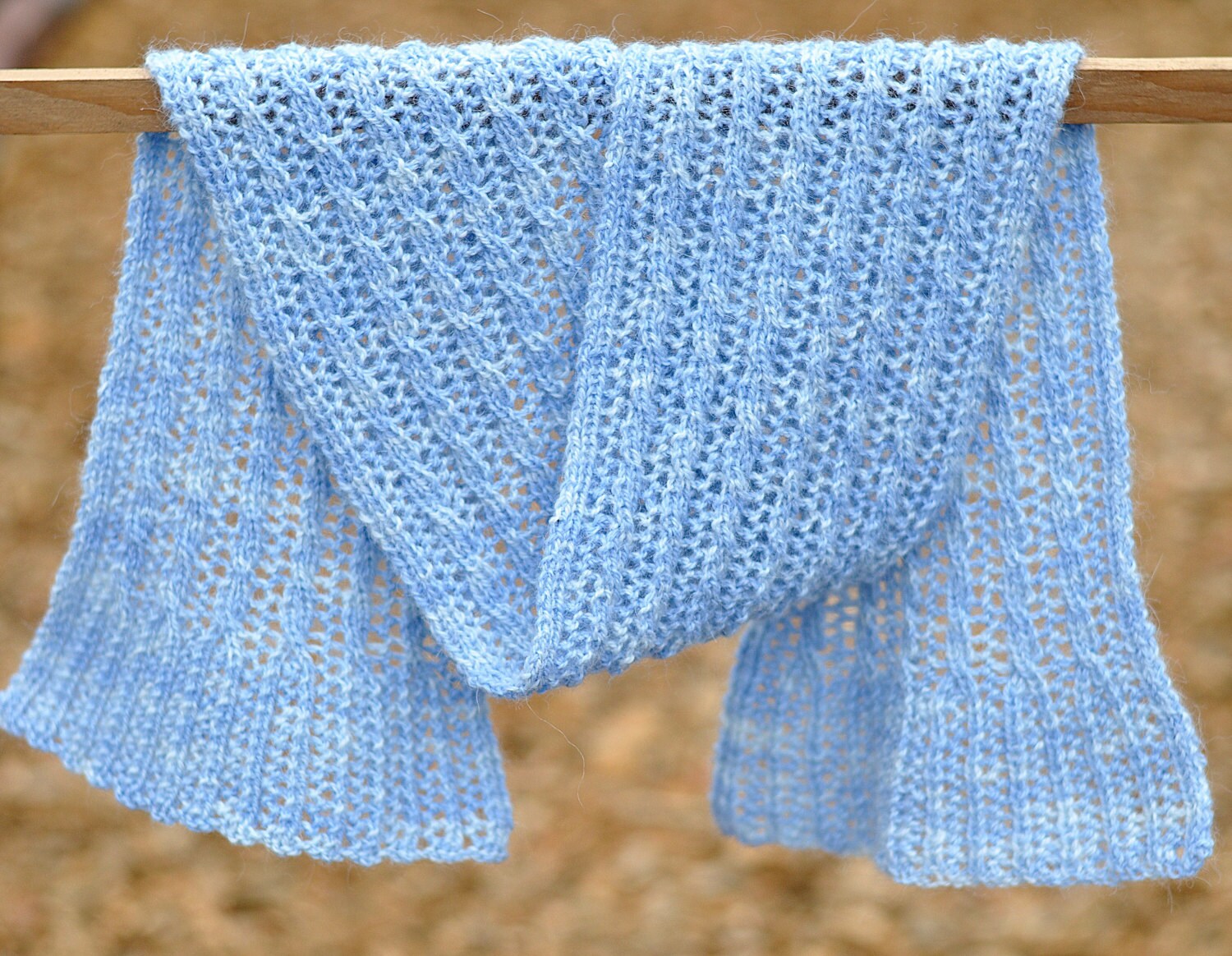 Reversible Scarf Knitting Pattern PDF, Reversible Knitted Scarf Pattern ...