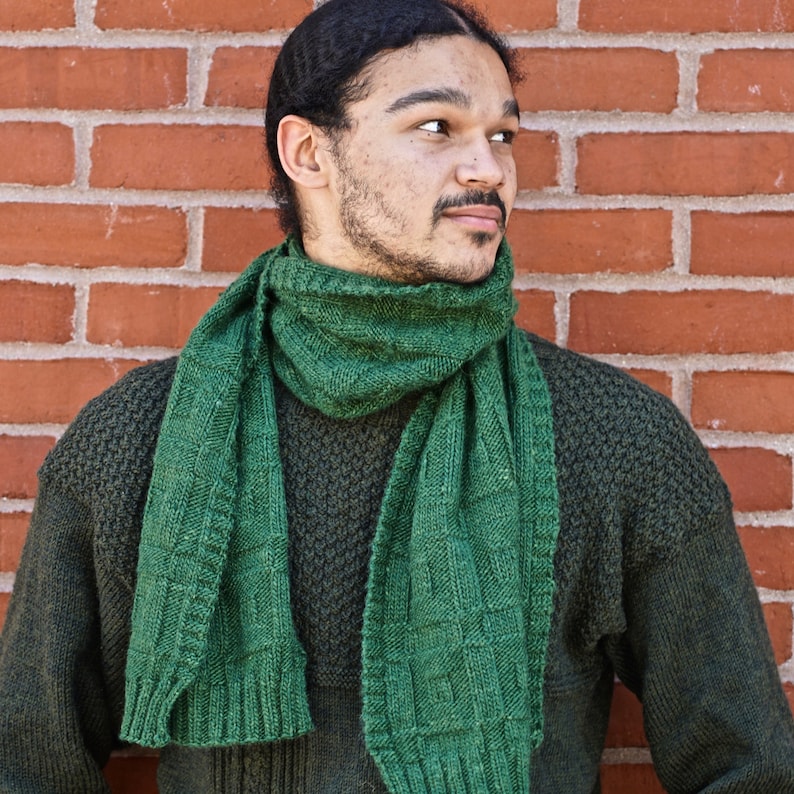 Reversible Scarf Knitting Pattern PDF, Reversible Knit Scarf Pattern ...