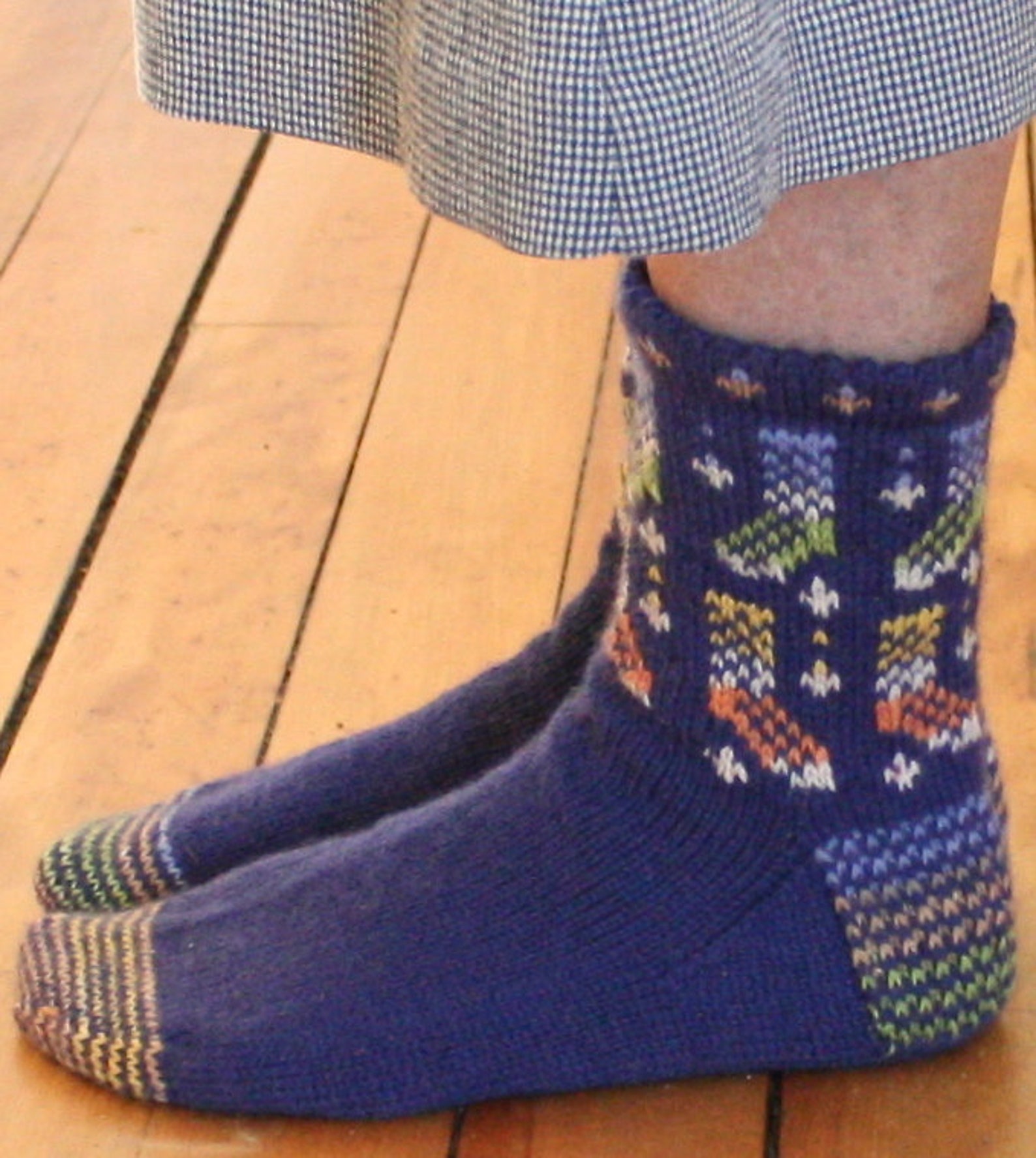 Sock Knitting Pattern, PDF, Stranded Knitting Sock Pattern, Colorwork ...