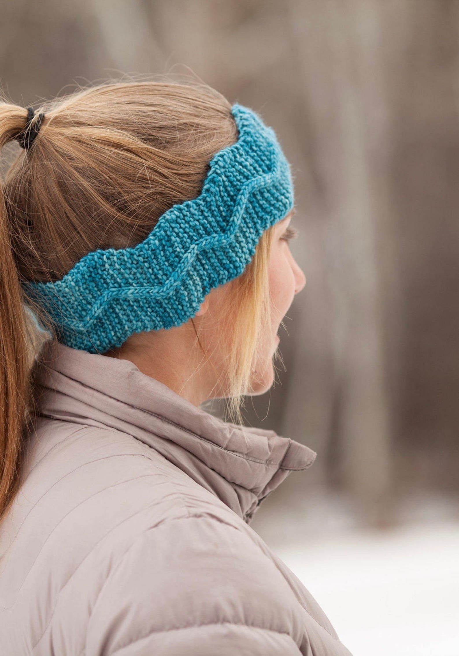 Knitted Headband Pattern PDF, Headband Knitting Pattern, Easy Cable ...