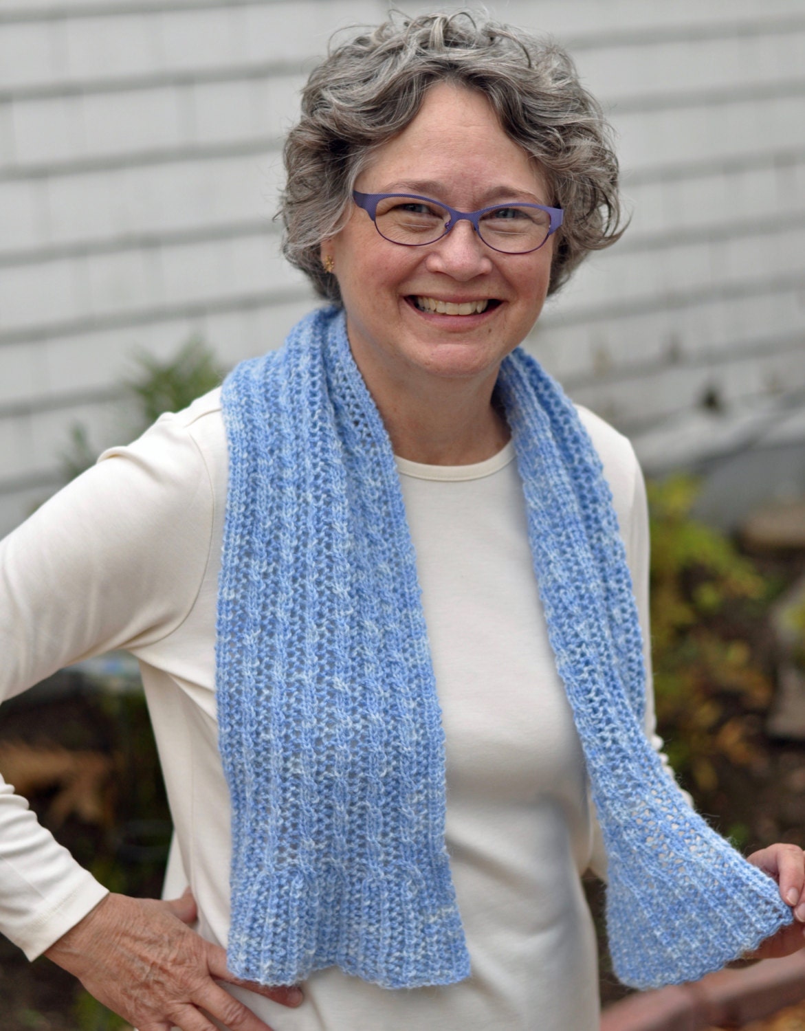 Reversible Scarf Knitting Pattern PDF, Reversible Knitted Scarf Pattern ...