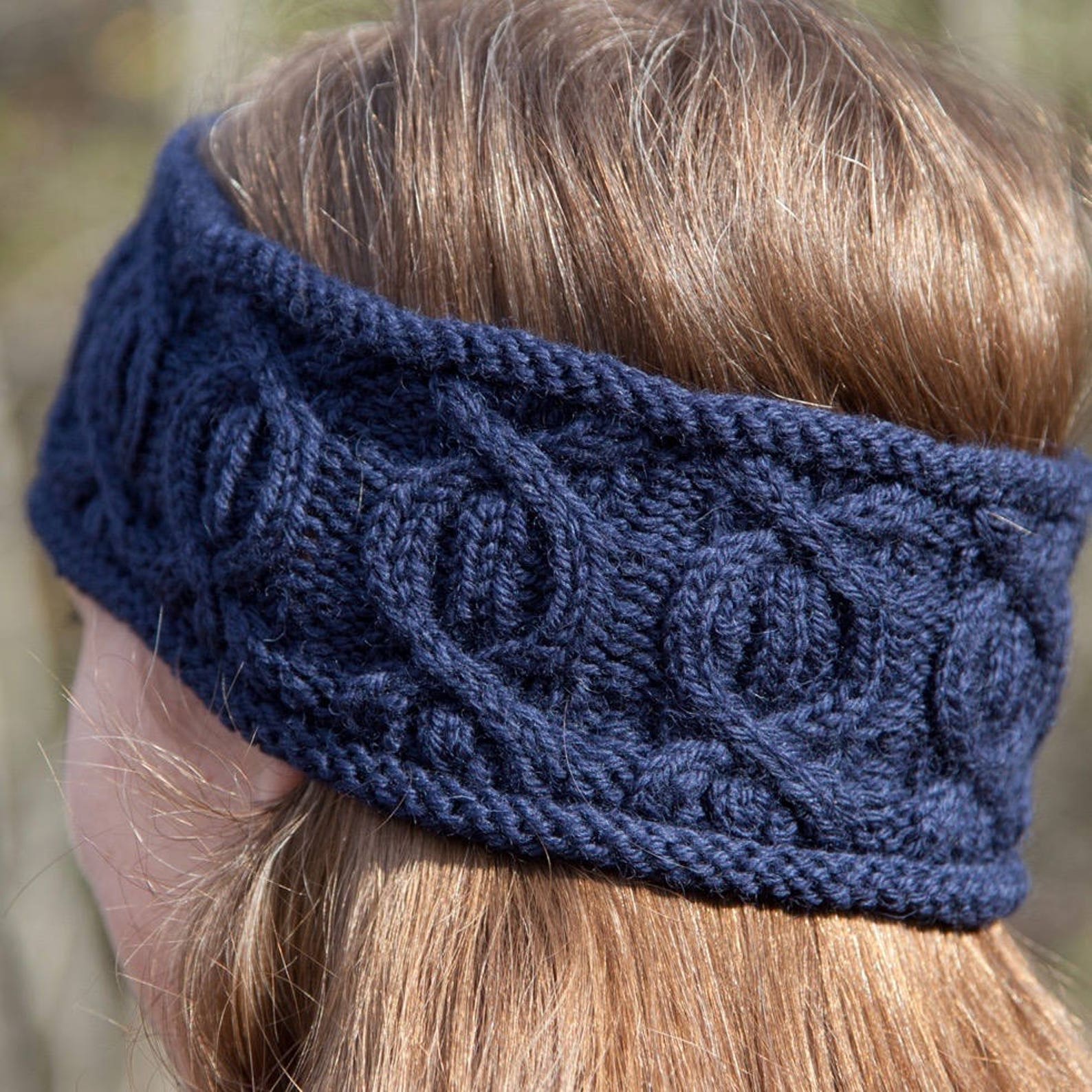 Cable Headband Knitting Pattern PDF, Cable Headband, Mens Headband ...