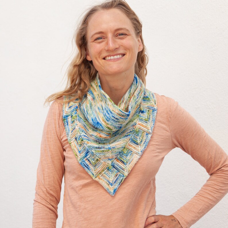 Mitered Square Cowl Knitting Pattern, PDF, Bandana Style Knitted Cowl ...