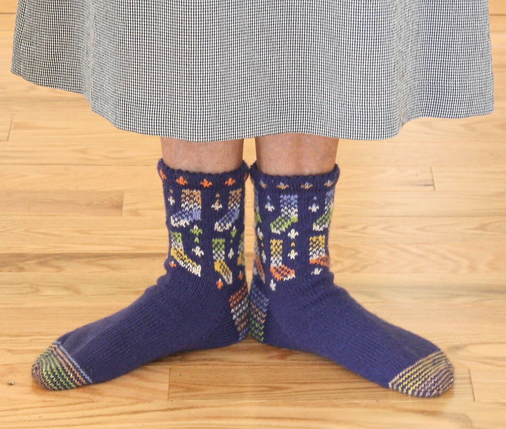 Sock Knitting Pattern, PDF, Stranded Knitting Sock Pattern, Colorwork ...